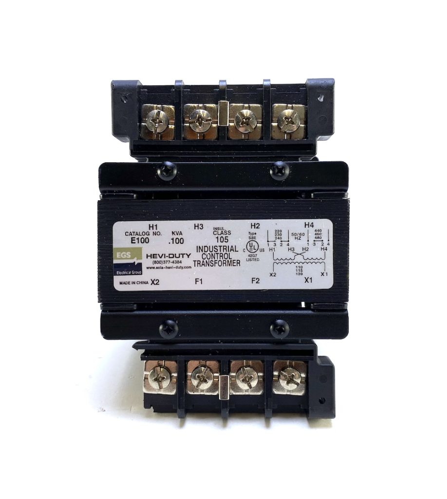 EGS E100 Hevi-Duty Pri-240/480 Vac Sec-120 Vac Transformer (NIB)