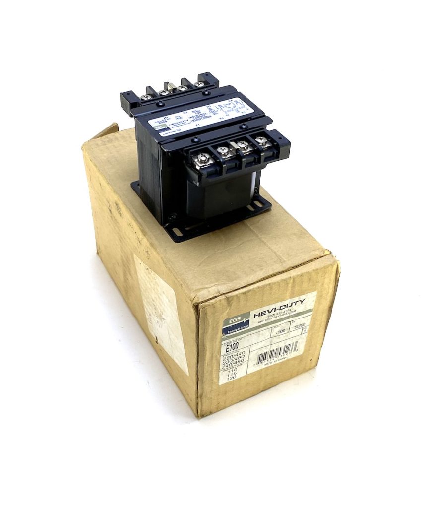 EGS E100 Hevi-Duty Pri-240/480 Vac Sec-120 Vac Transformer (NIB)