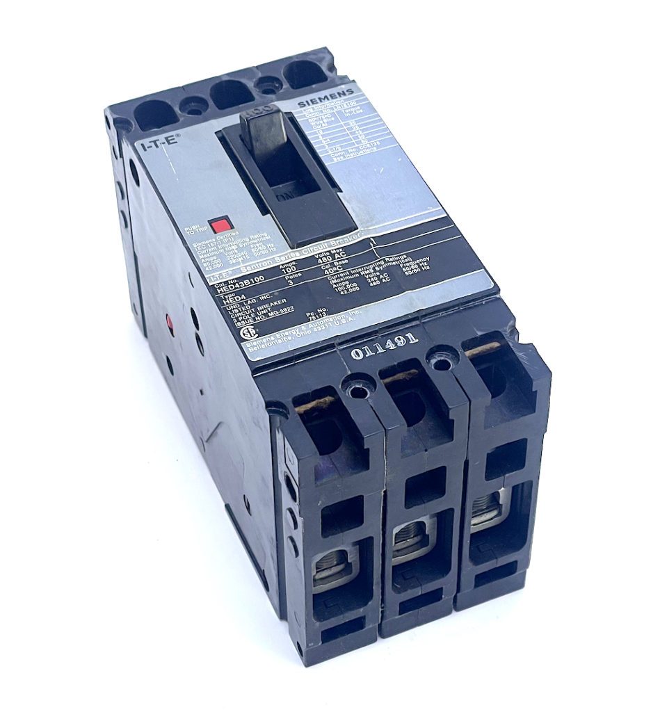 ITE | Siemens HED43B100 3 Pole 100 Amps 480 Vac Circuit Breaker