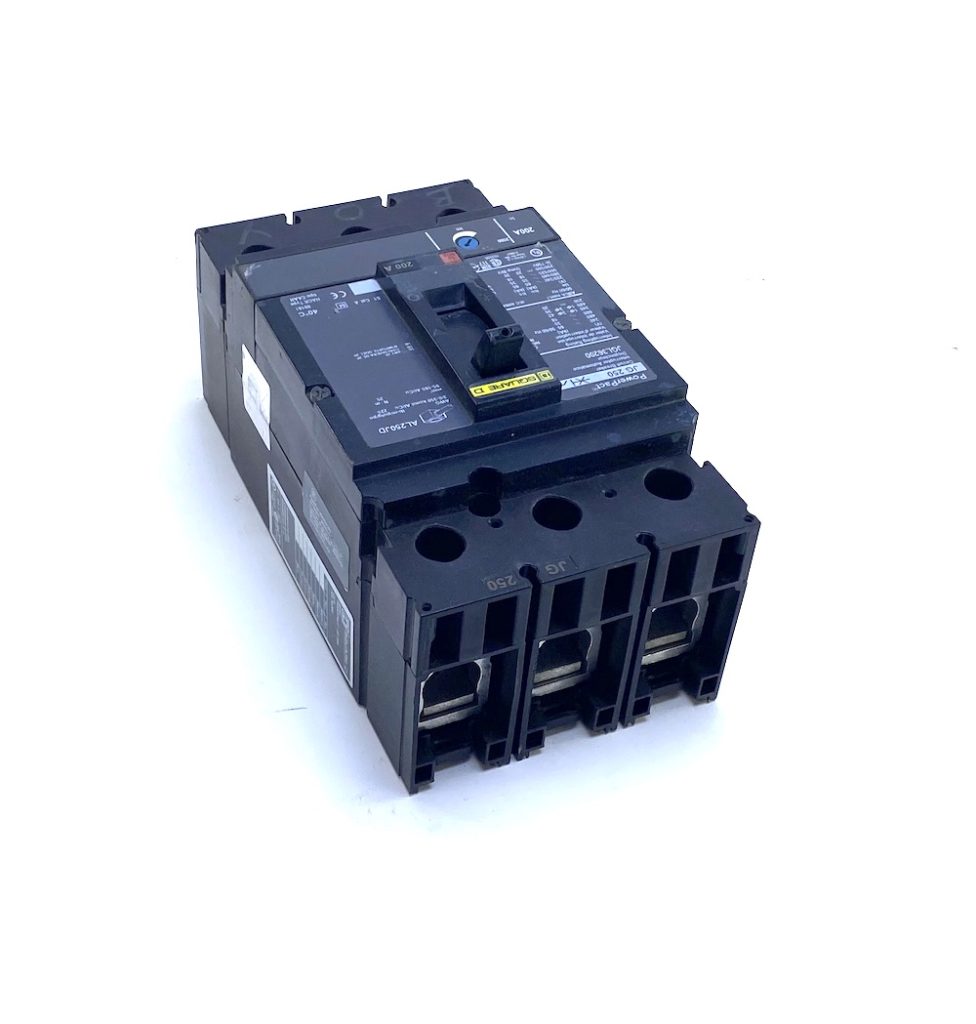 Square D JGL36200 3 Pole 200 Amp 600Vac PowerPact Circuit Breaker