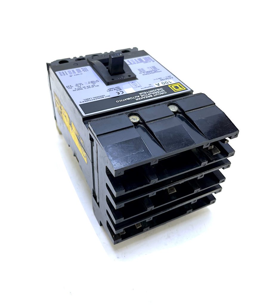 Square D FA34100 3 Pole 100 Amp 480 Vac I-Line Breaker (CHIP)