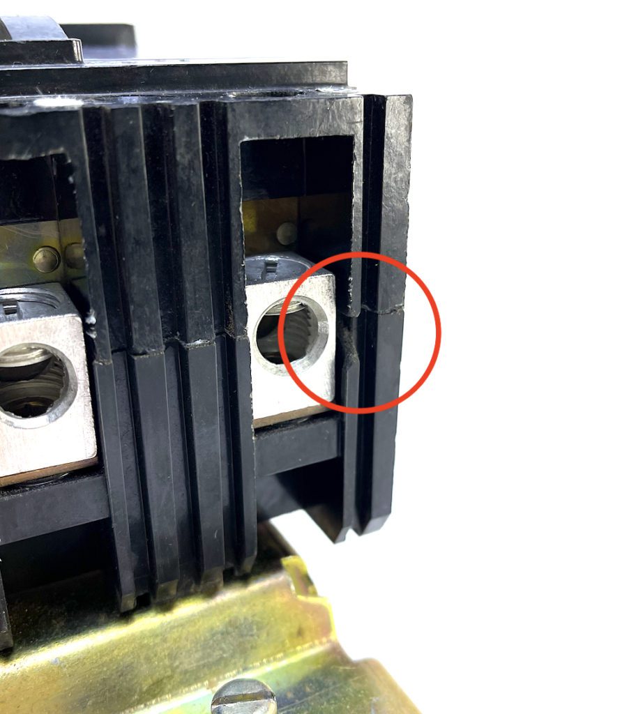 Square D FH36060 3 Pole 60Amp 600V I-Line Breaker (Minor Chip)