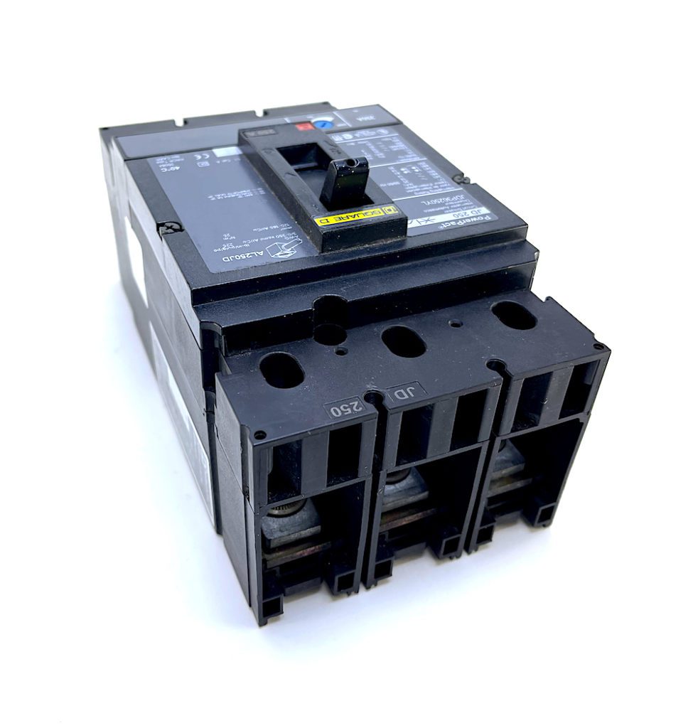 Square D JDP36250YL 3 Pole 250A 600 Vac Powerpact Circuit Breaker