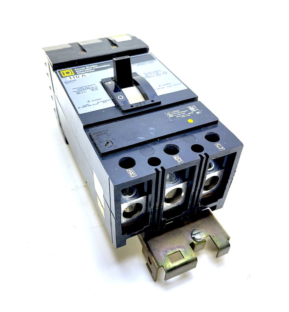 Square D KC34110 3 Pole 110 Amp 480 Vac I-Line Circuit Breaker