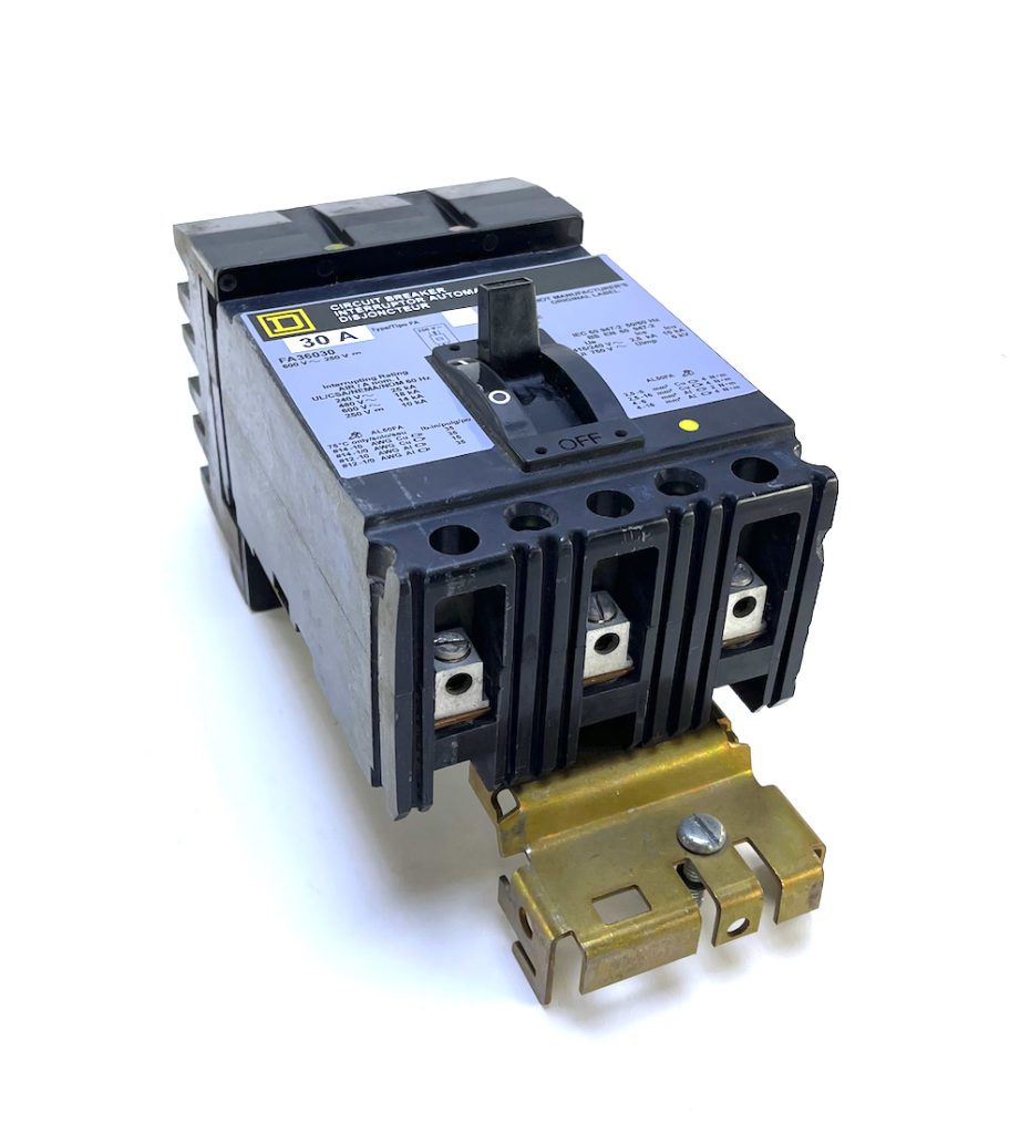 Square D FA36030 3 Pole 30 Amp 600 Vac I-Line Breaker (Chipped)