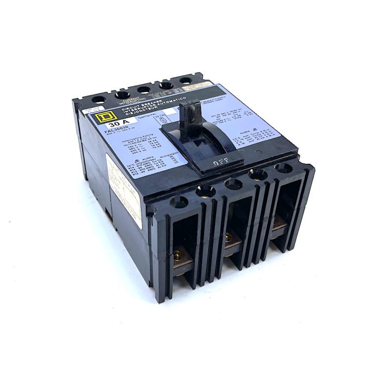 Square D FAL36030 3 Pole 30 Amp 600 Vac Circuit Breaker