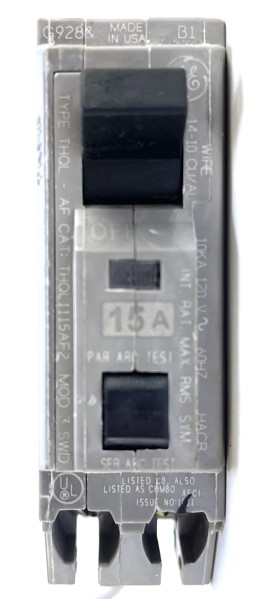 General Electric THQL1115AF2 1 Pole 15A 120 Vac Circuit Breaker