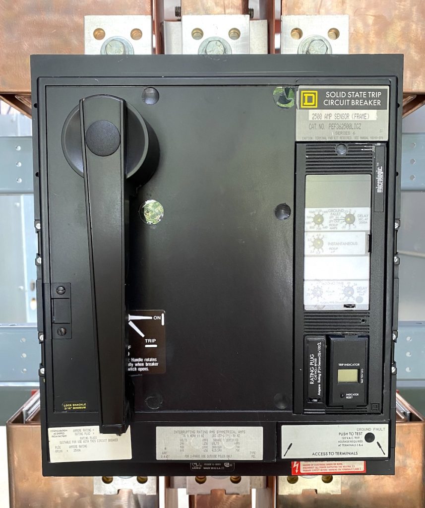 Square D QED 3P3W 2500 Amp 480Y/277 Vac Main Breaker Panel w/MAIN