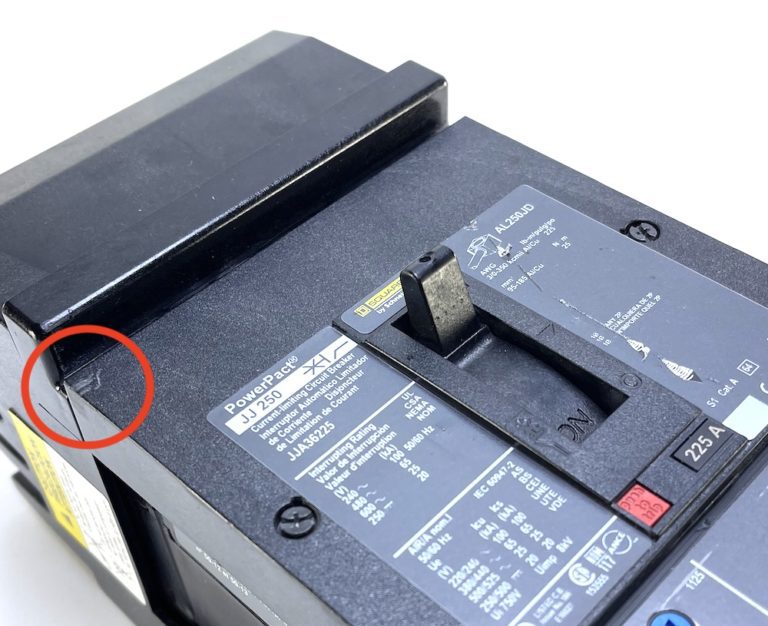 Square D JJA36225 3 Pole 225 Amp 600 Vac PowerPact I-Line (CHIP)