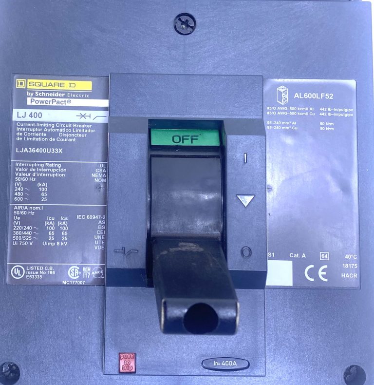 Square D LJA36400U31X 3Pole 400 Amp 600V I-Line PowerPact Breaker
