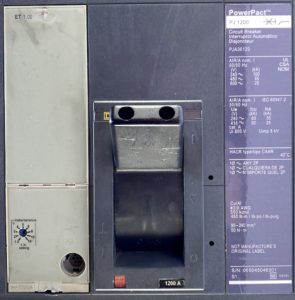 Square D PJA36120 3 Pole 1200A I-Line PowerPact Breaker (CHIPPED)