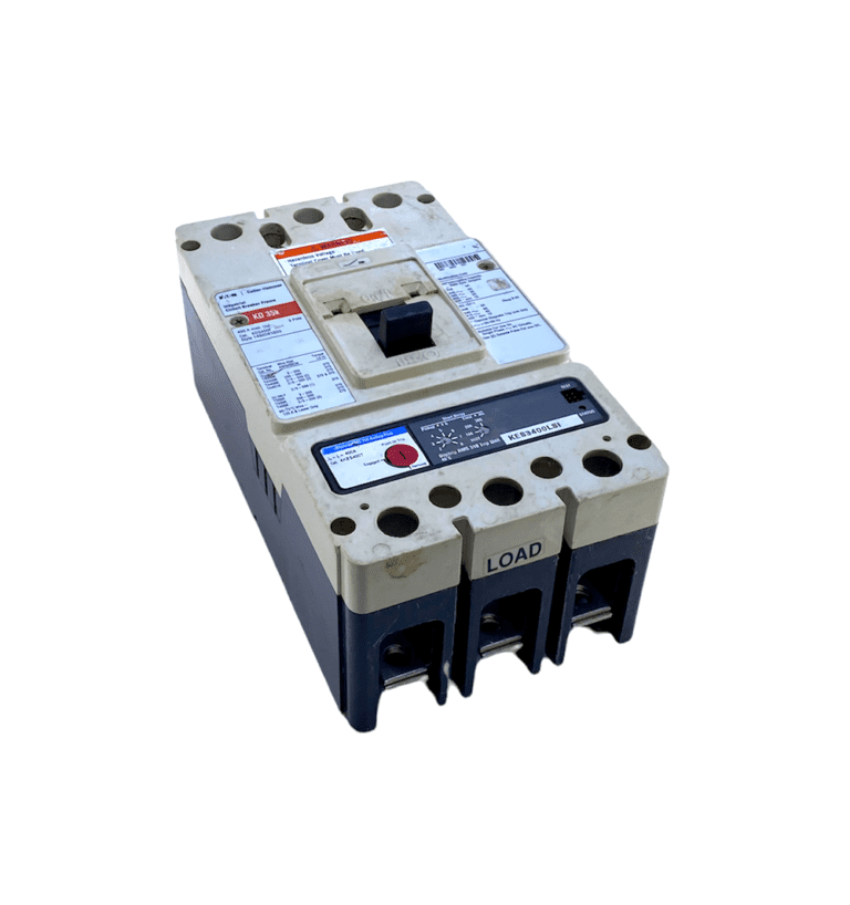 Eaton KD3400F 3 Pole 400 Amp 600 Vac Breaker w/DigiTrip 400A Plug
