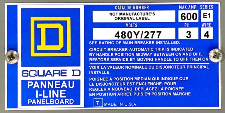 Square D HCW 3P4W 42Cir 600 Amp 480Y/277V Type 1 MLO I-Line Panel