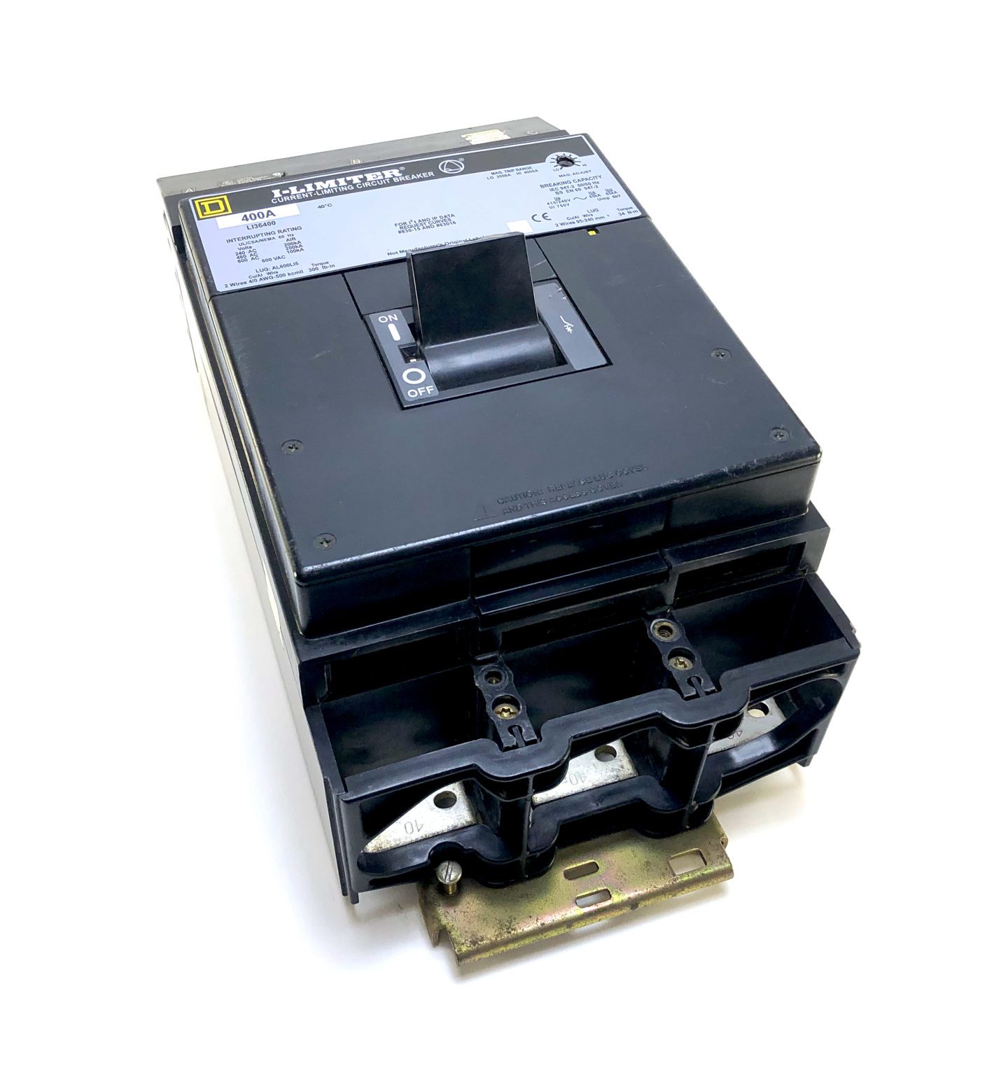 Square D LI36400 3 Pole 400 Amp 600 Vac I-Line I-Limiter Breaker