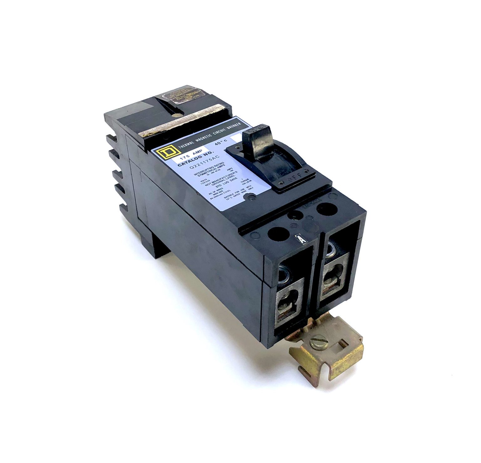 Square D Q221175AC 2 Pole 175 Amp 240 Vac I-Line Circuit Breaker