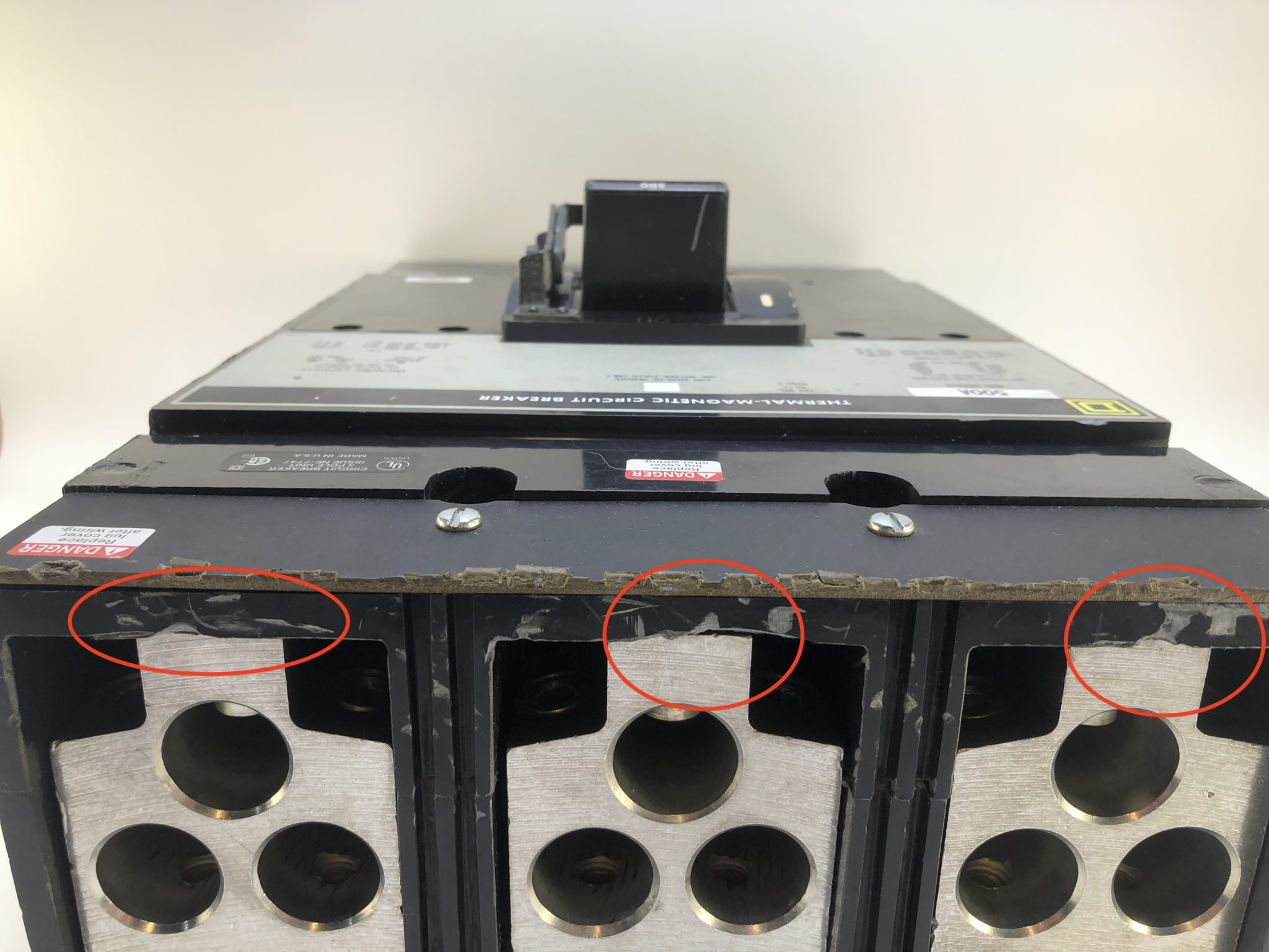 Square D MAL36500 3 Pole 500 Amp 600 Vac Circuit Breaker (CHIP) | Electrical Power and Control ...