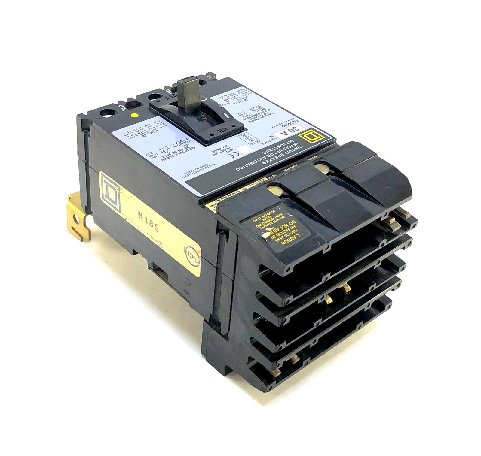 Square D FA34030 3Pole 30Amp 480Vac I-Line Circuit Breaker (CHIP)