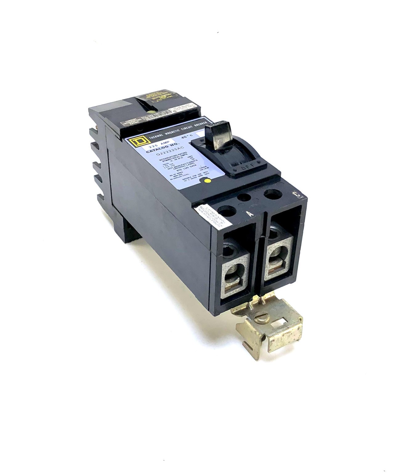 Square D Q222225AC 2Pole 225Amp 240Vac I-Line Breaker (A/C Phase)