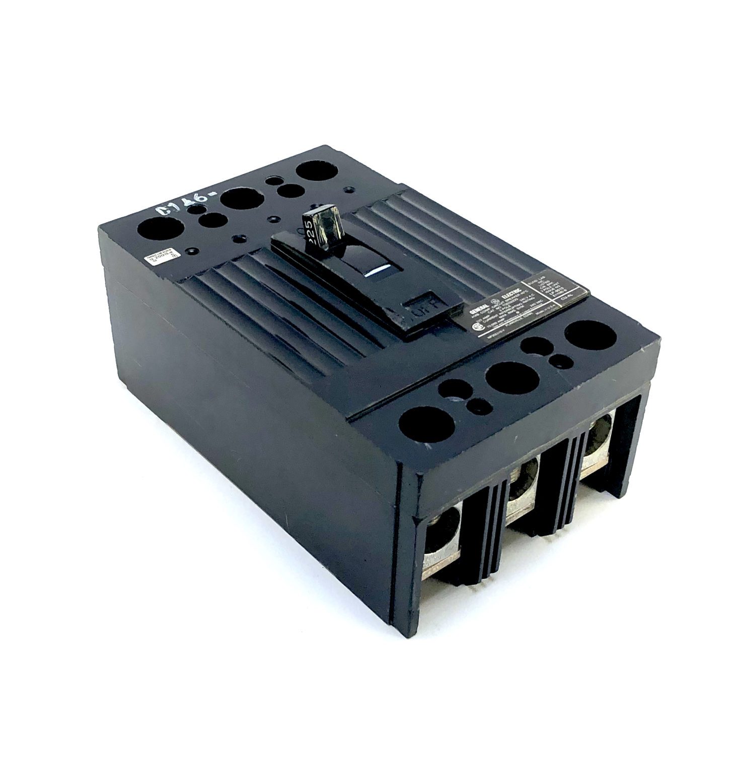 GENERAL ELECTRIC TQD32225 3 POLE 225 AMP 240 VAC BREAKER (CHIP)