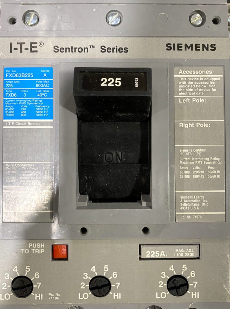 Aftermarket 3P4W 225A 480/277V 22kA Main Breaker Panel w/Breakers