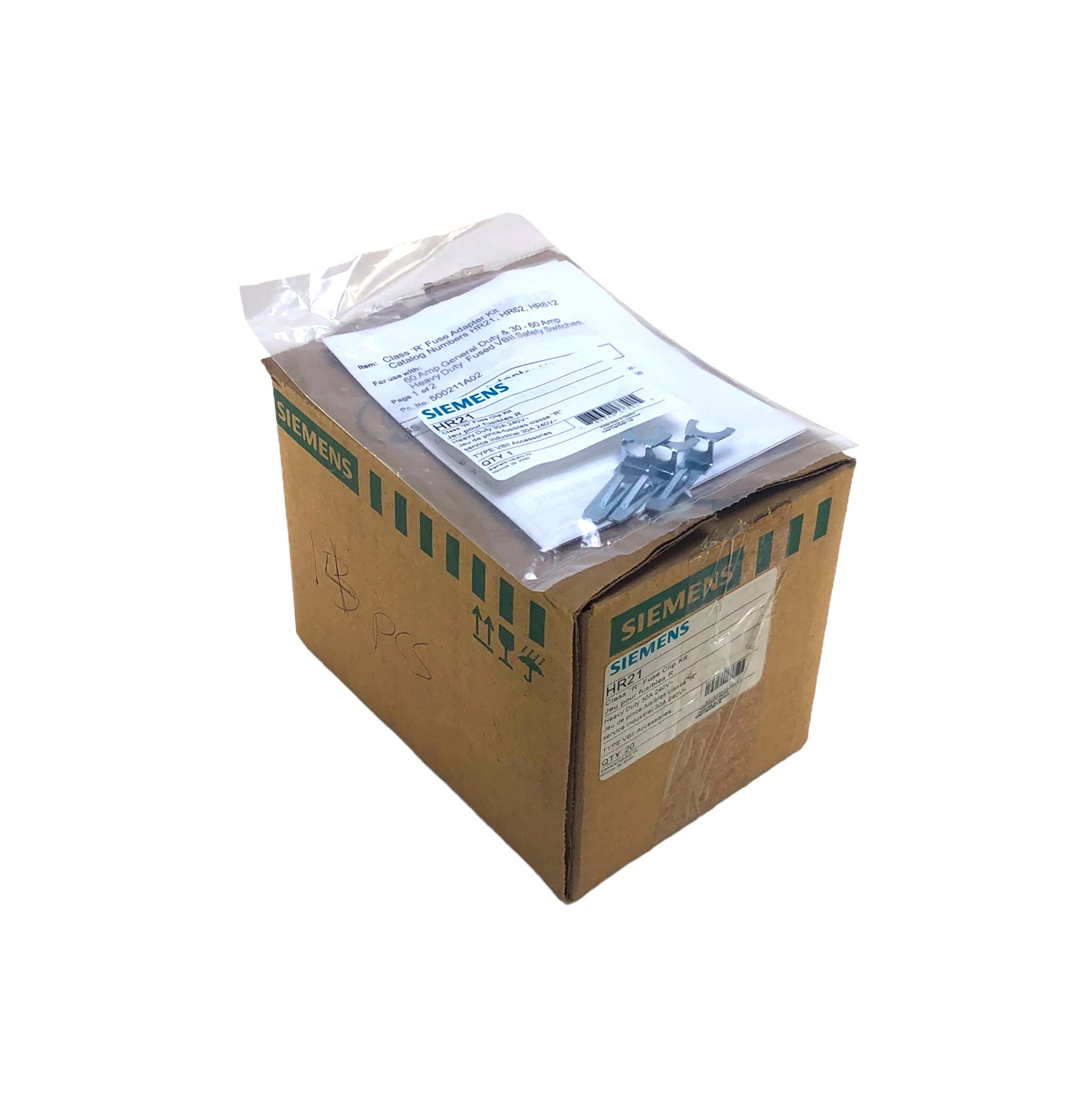 Siemens HR21 30-60 Amp Class R Fuse Clip Kit (NIB) (Pack of 20)