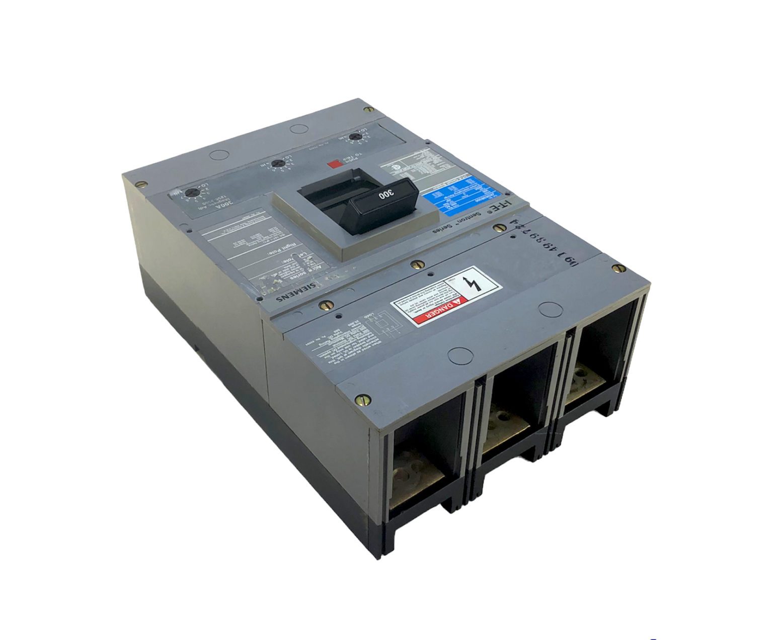 Siemens JXD63B300 3 Pole 300 Amp 600 Vac Circuit Breaker