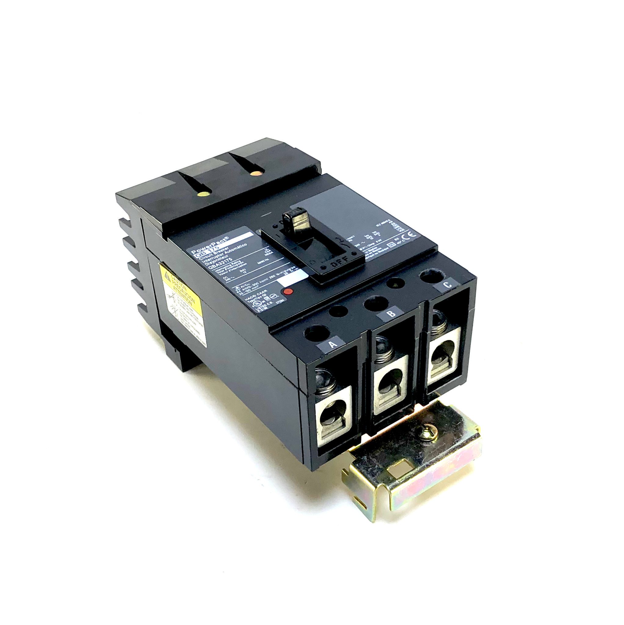 Square D QBA32175 3 Pole 175 Amp 240 Vac I-Line Circuit Breaker