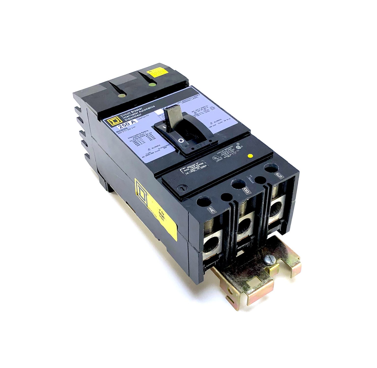 Square D KH36250 3 Pole 250 Amp 600 Vac I-Line Circuit Breaker