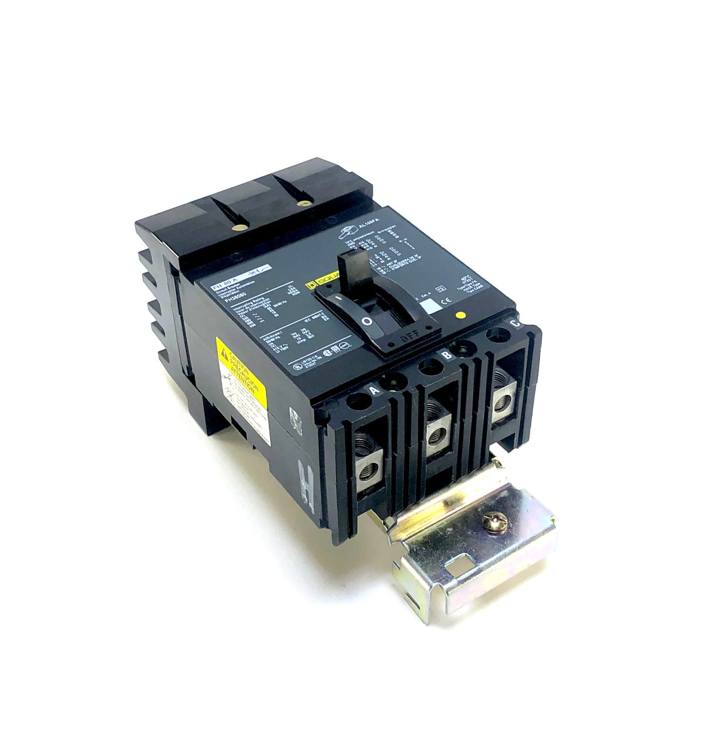 Square D FH36080 3 Pole 80 Amp 600 Vac I-Line Circuit Breaker