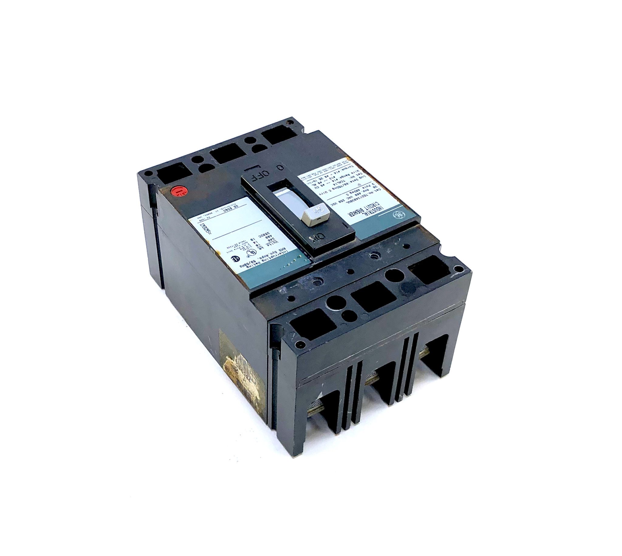 General Electric TED134030WL 3 Pole 30 Amp 480V Circuit Breaker
