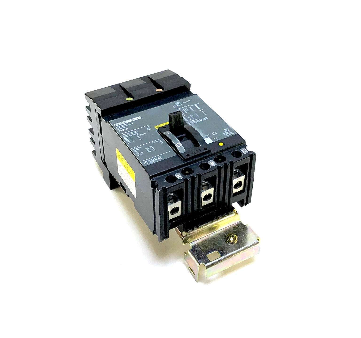 Square D FH36035 3 Pole 35 Amp 600 Vac I-Line Circuit Breaker