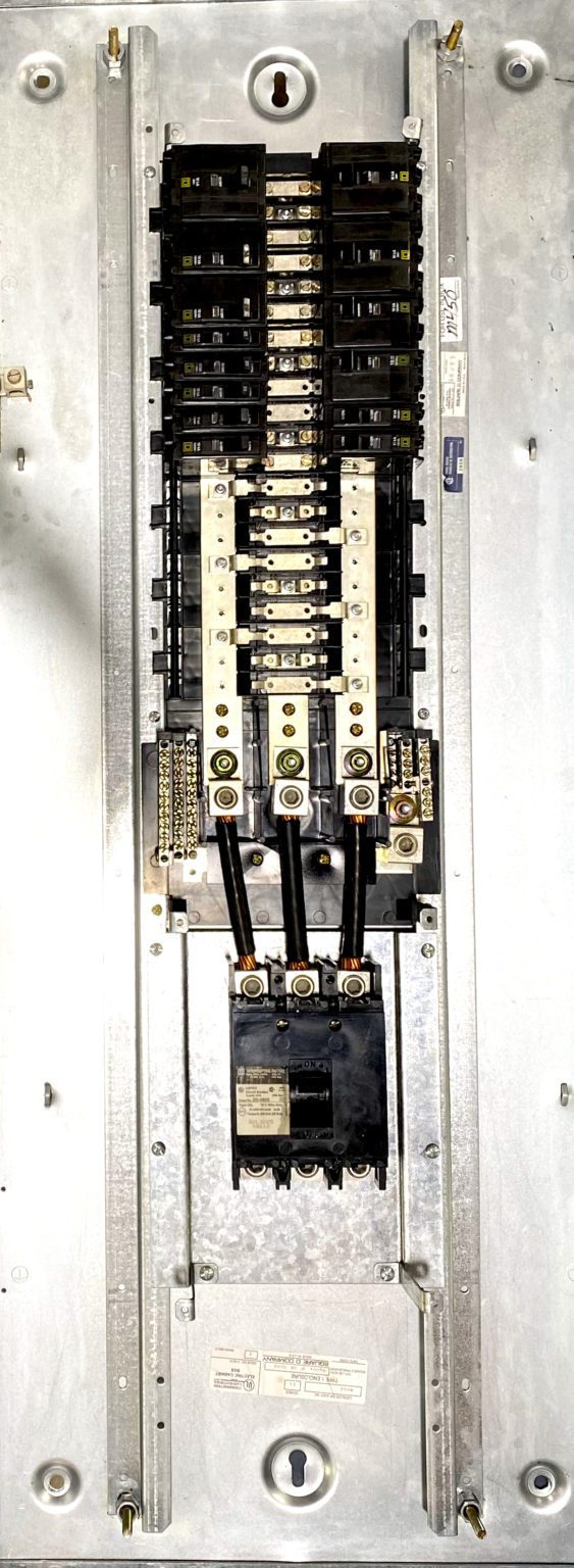 Square D NQOD 3P4W 225 Amp 240 Vac 42 Cir Main Breaker Panel