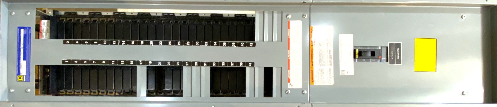 Square D NF454L2C 3P4W 250A 600V 54C Main Breaker Interior Panel