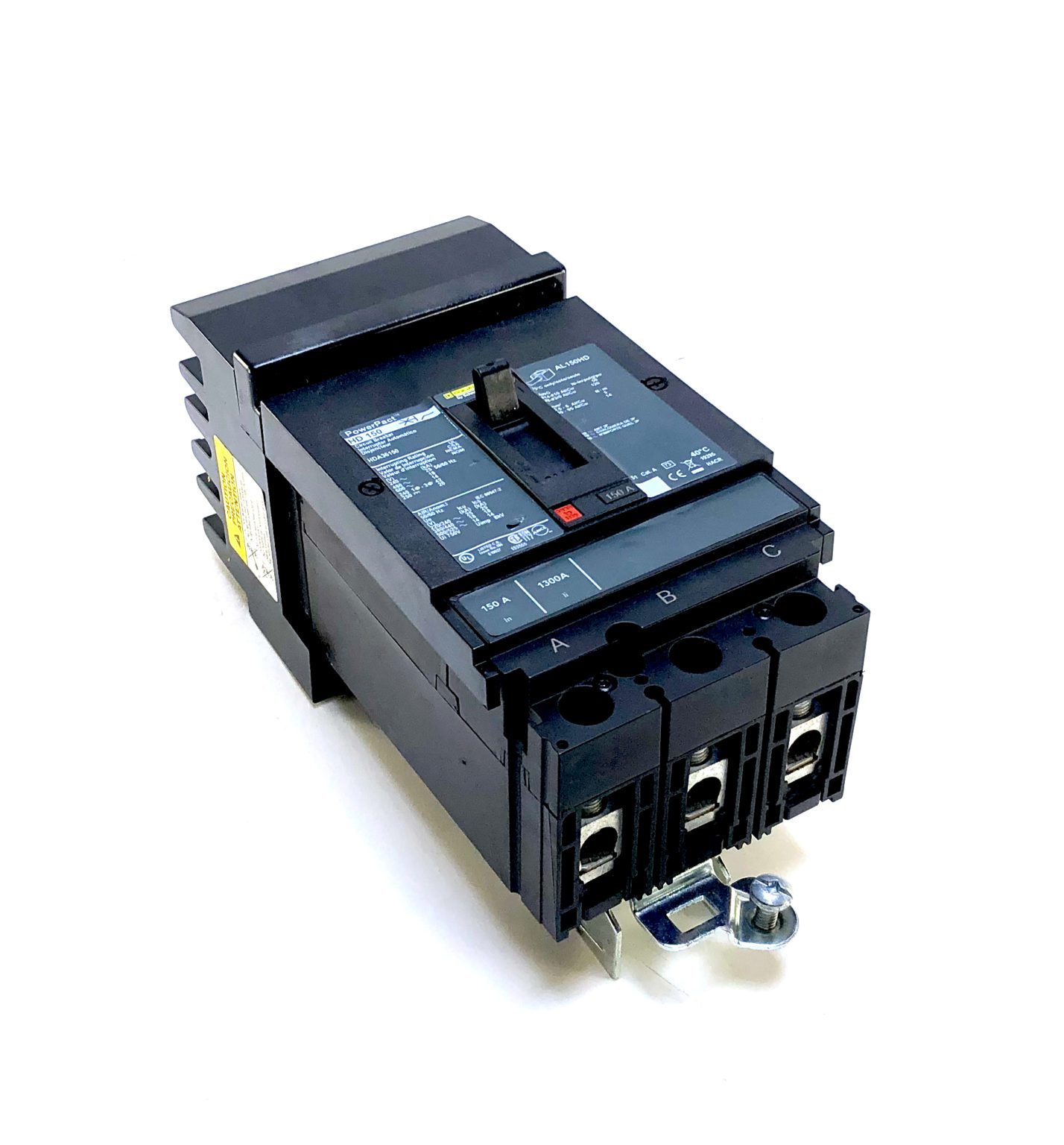 Square D HDA36150 3 Pole 150Amp 600 Vac Power Pact I-Line Breaker