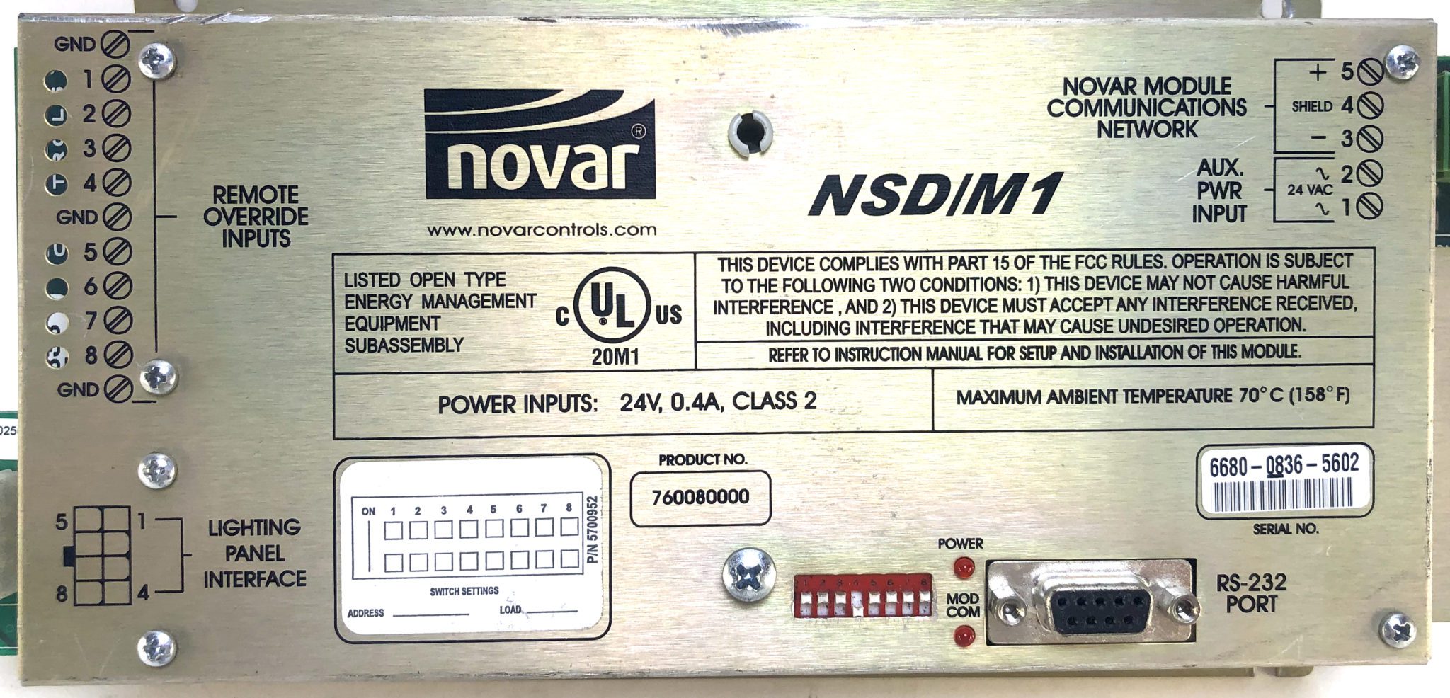 Square D NF120PSG3L Powerlink Kit 120 Vac for NF Panel