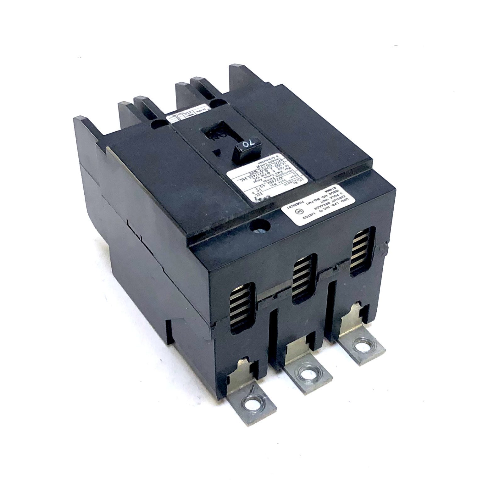 Siemens BQCH3B070 3 Pole 70 Amp 480 Vac Circuit Breaker