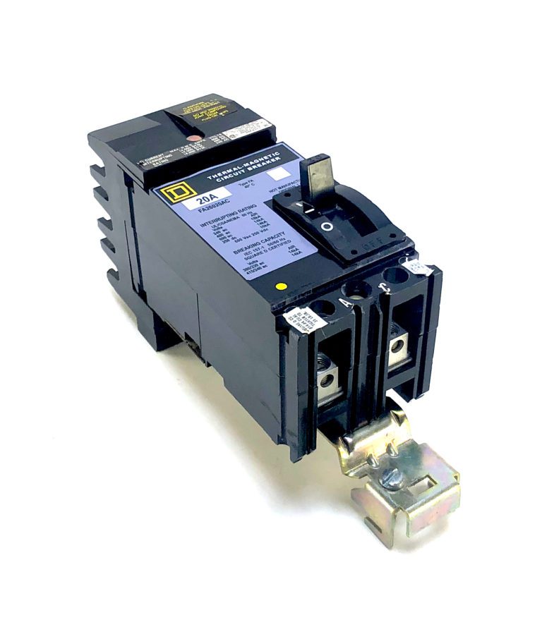 Square D FA26020AC 2P 20A 600V Circuit Breaker (A/C Phase) (CHIP)