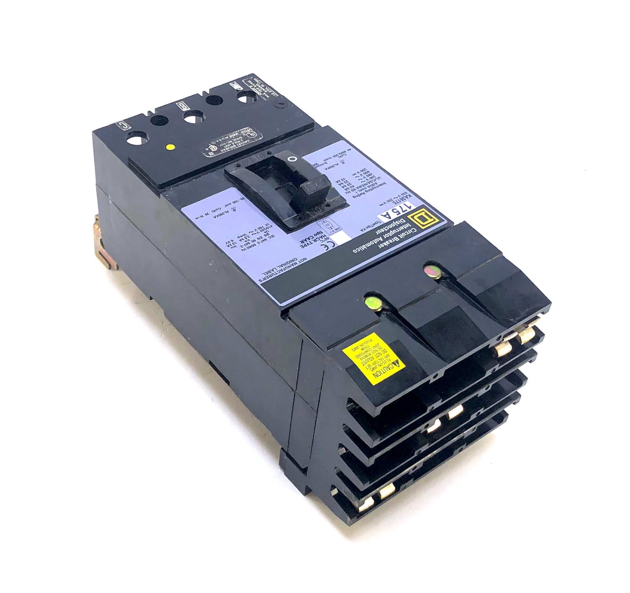Square D KA36175 3 Pole 175 Amp 600 Vac I-Line Circuit Breaker