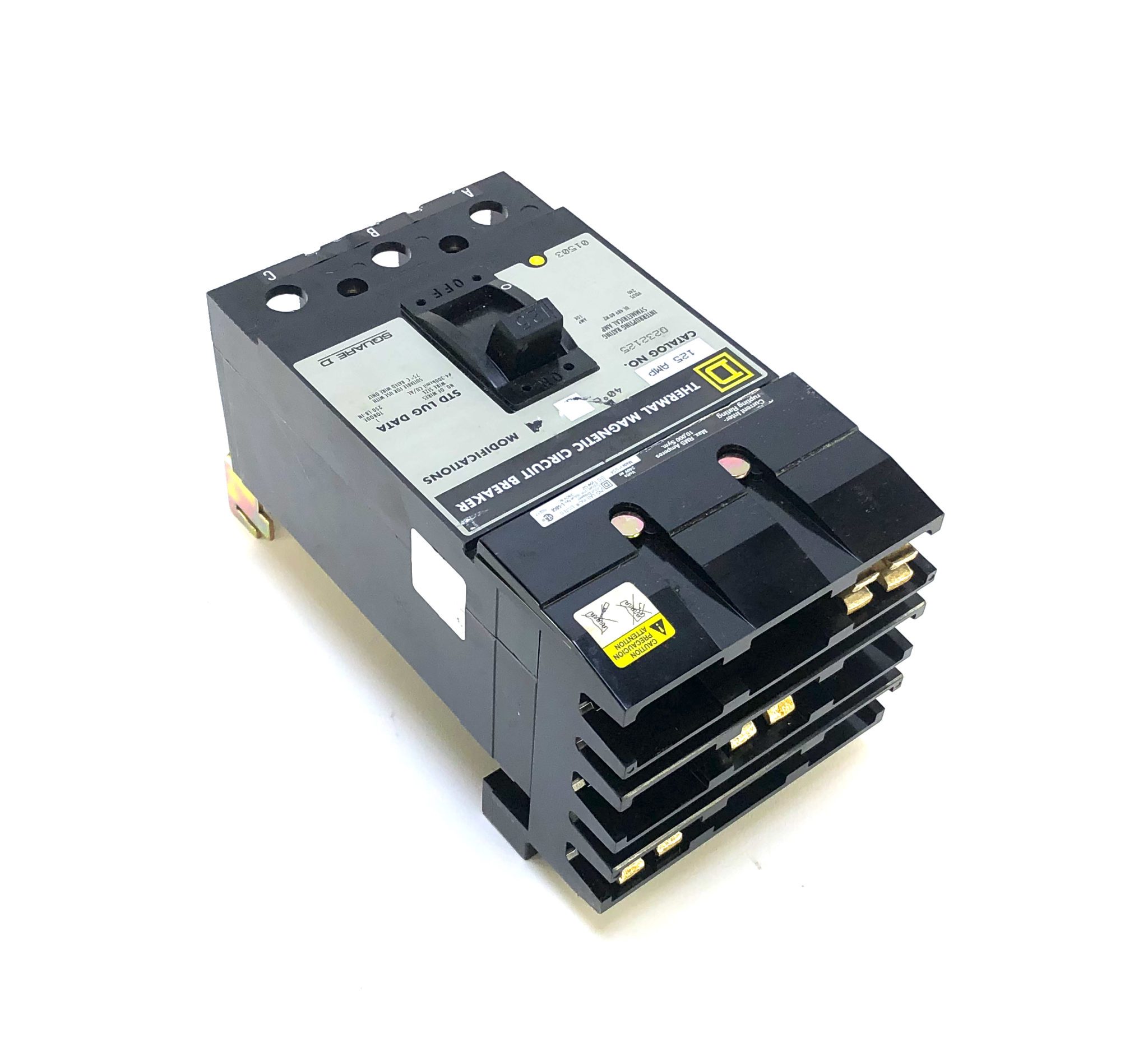 Square D Q232125 3 Pole 125 Amp 240 Vac I-Line Circuit Breaker