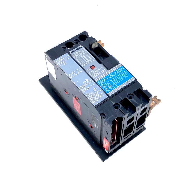 Siemens ED42B100 2P 100A 480V Breaker w/ Shunt Trip & Main Base