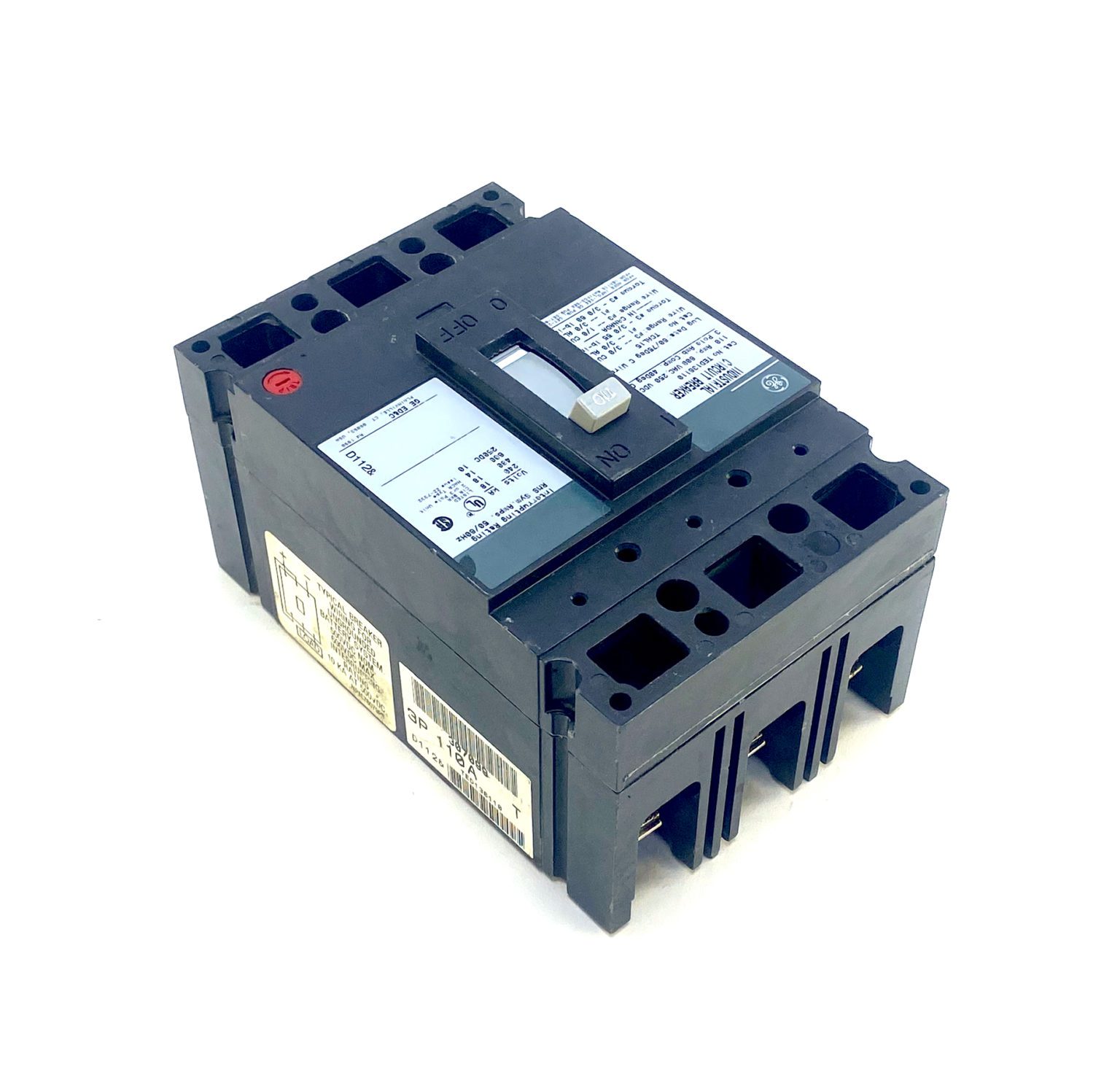 General Electric TED136110 3 Pole 110 Amp 600 Vac Circuit Breaker