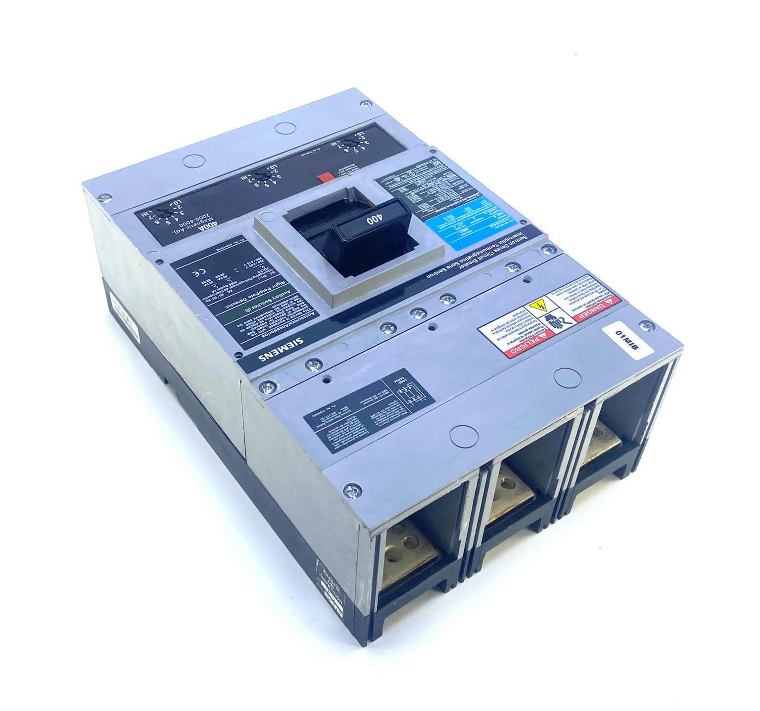 Siemens JXD63B400 3Pole 400Amp 600Vac Circuit Breaker w/400A Trip