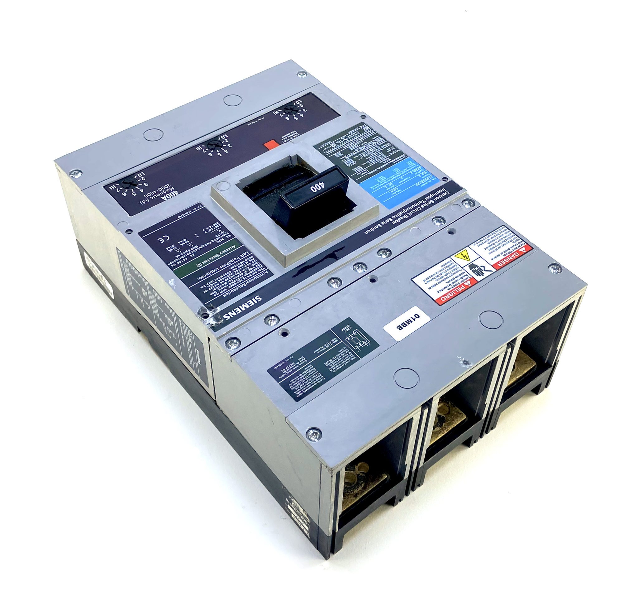 Siemens JXD63B400 3Pole 400Amp 600Vac Breaker w/Trip Unit (CHIP)