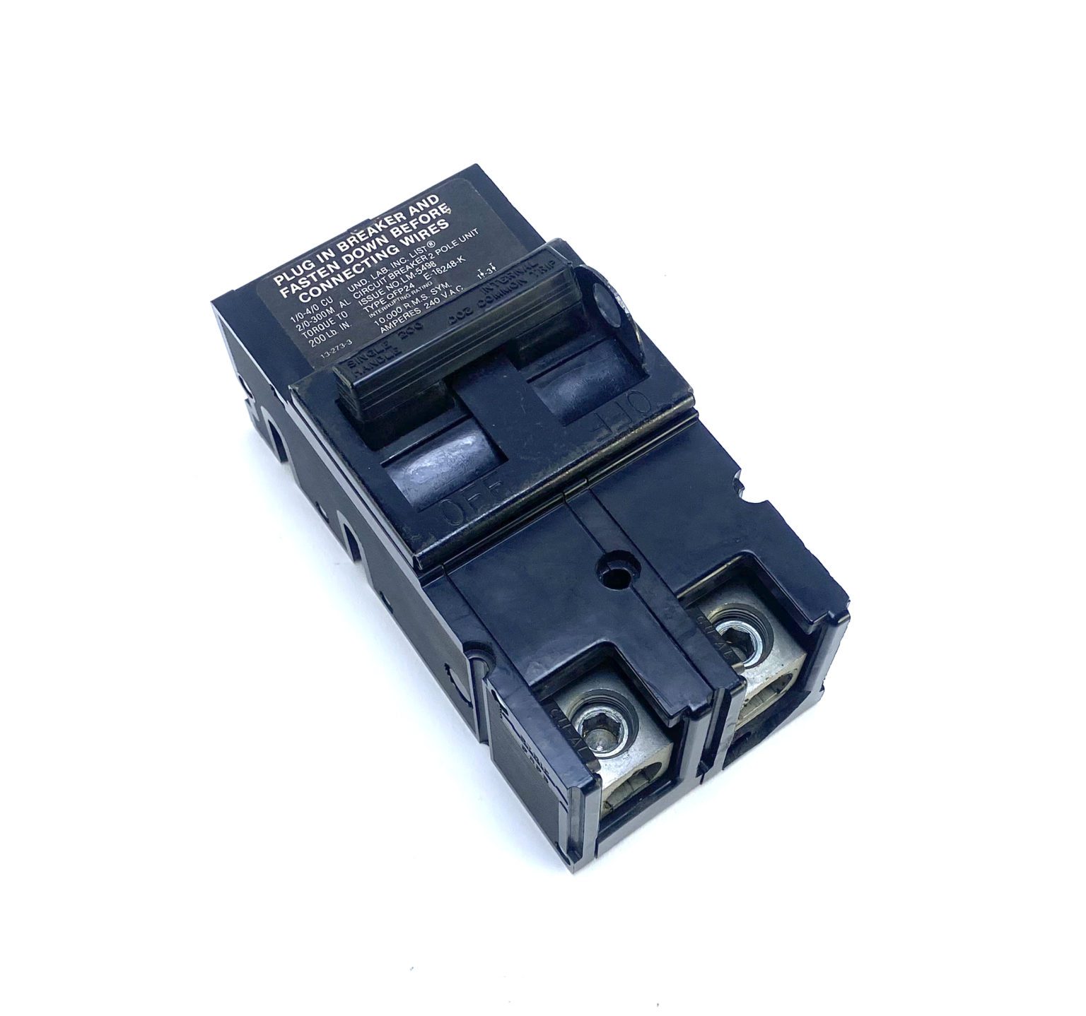 Challenger QFP24 2 Pole 200 Amp 240 Vac Circuit Breaker