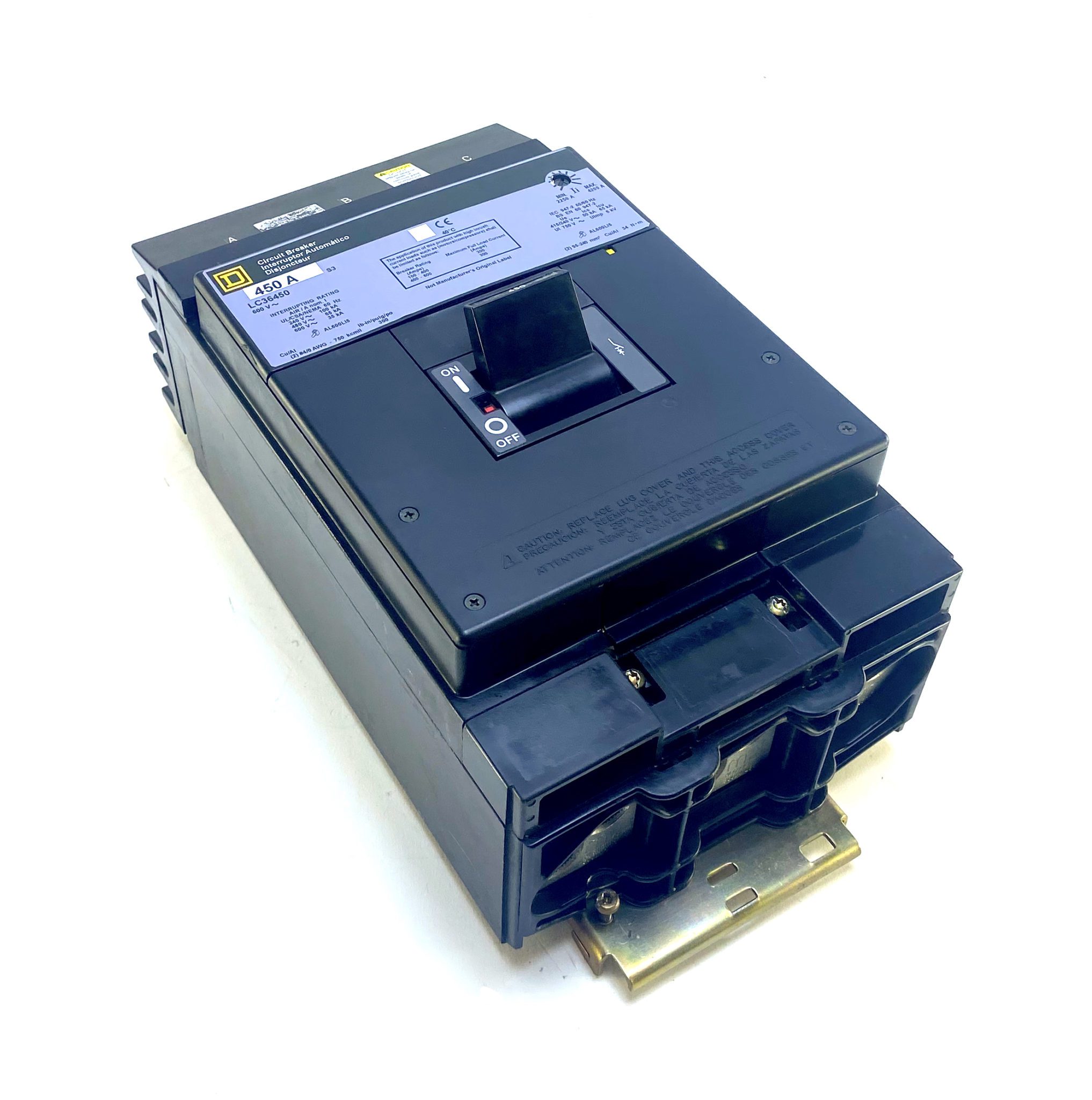 Square D LC36450 3Pole 450A 600V I-Line Circuit Breaker (CHIP)
