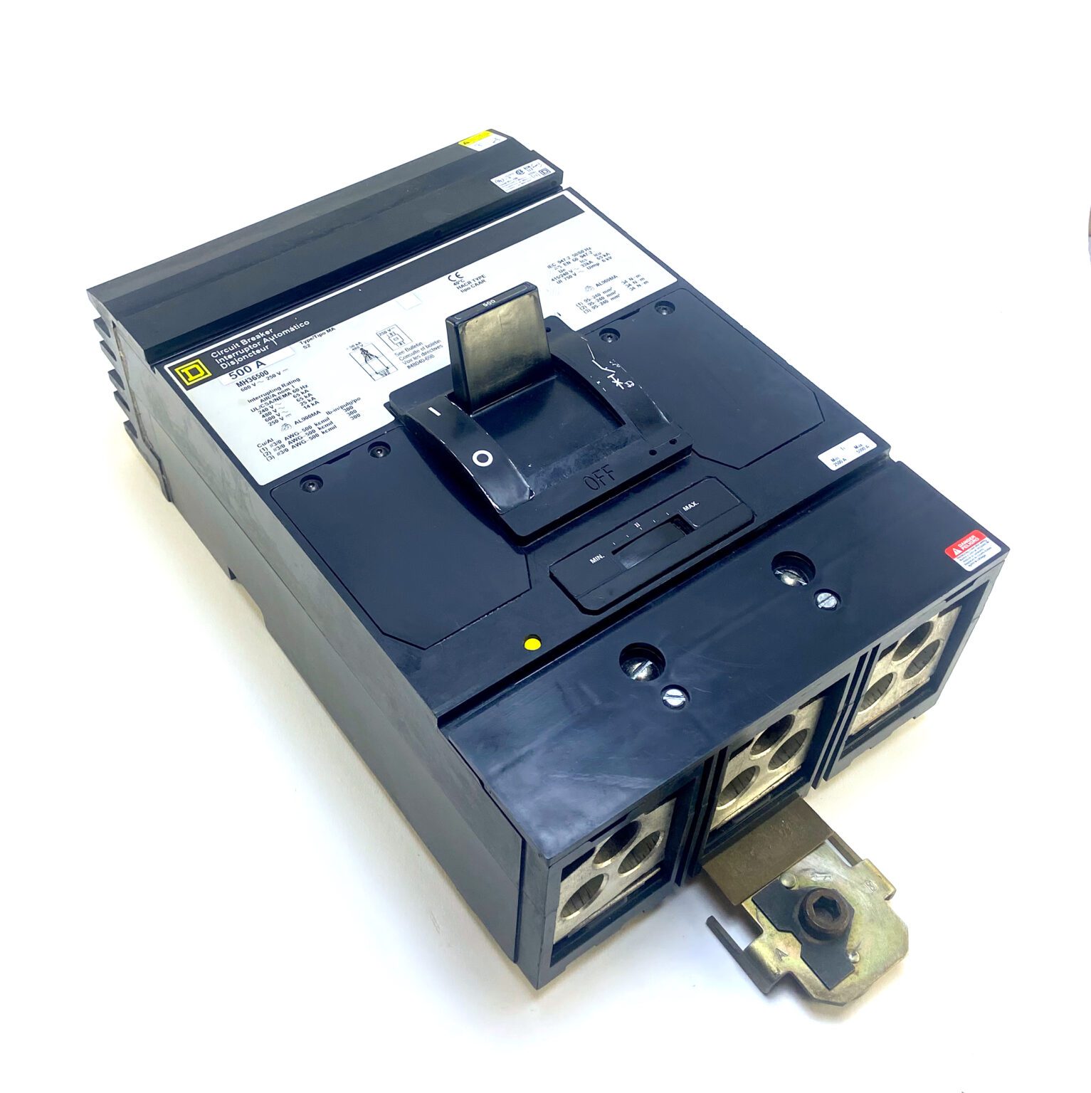 Square D MH36500 3 Pole 500 Amp 600 Vac I-Line Circuit Breaker