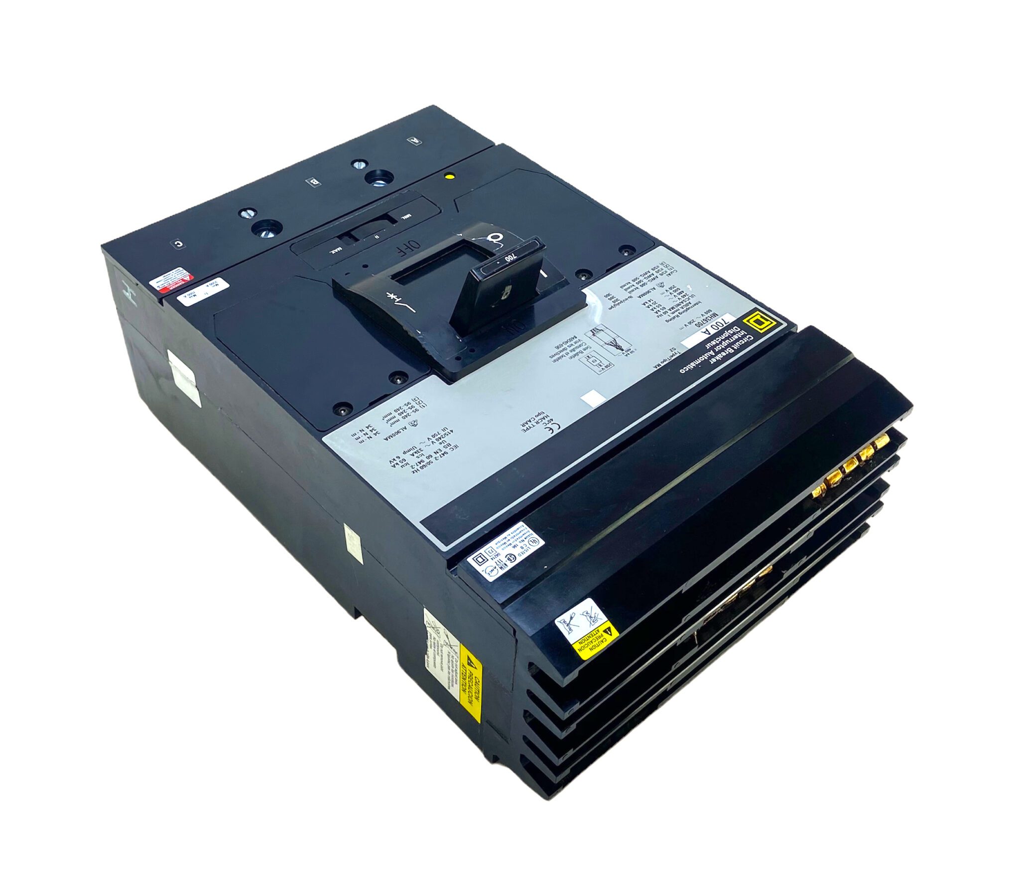 Square D MH36700 3 Pole 700 Amp 600 Vac I-Line Circuit Breaker