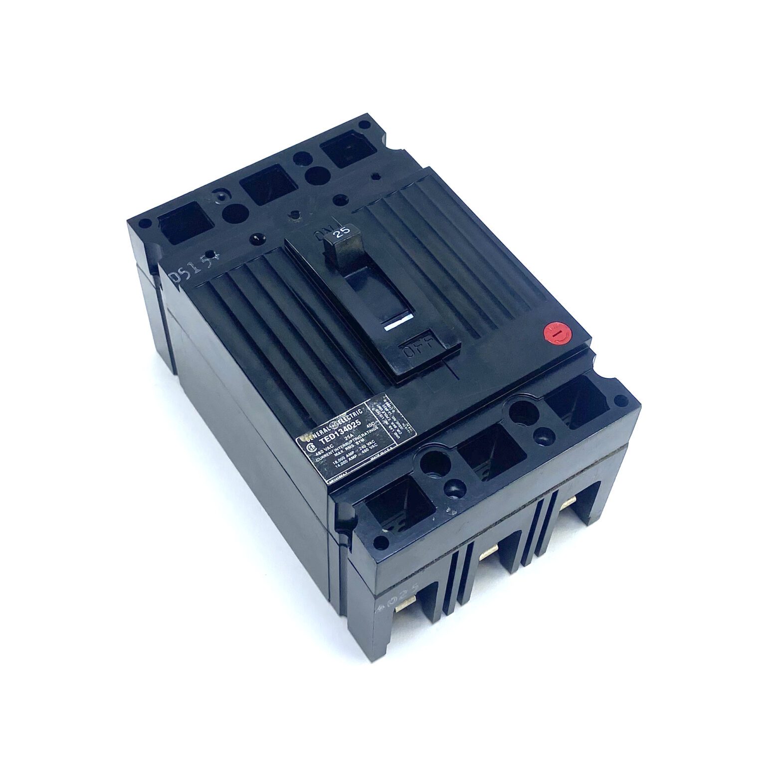 General Electric TED134025 3 Pole 25 Amp 480 Vac Circuit Breaker
