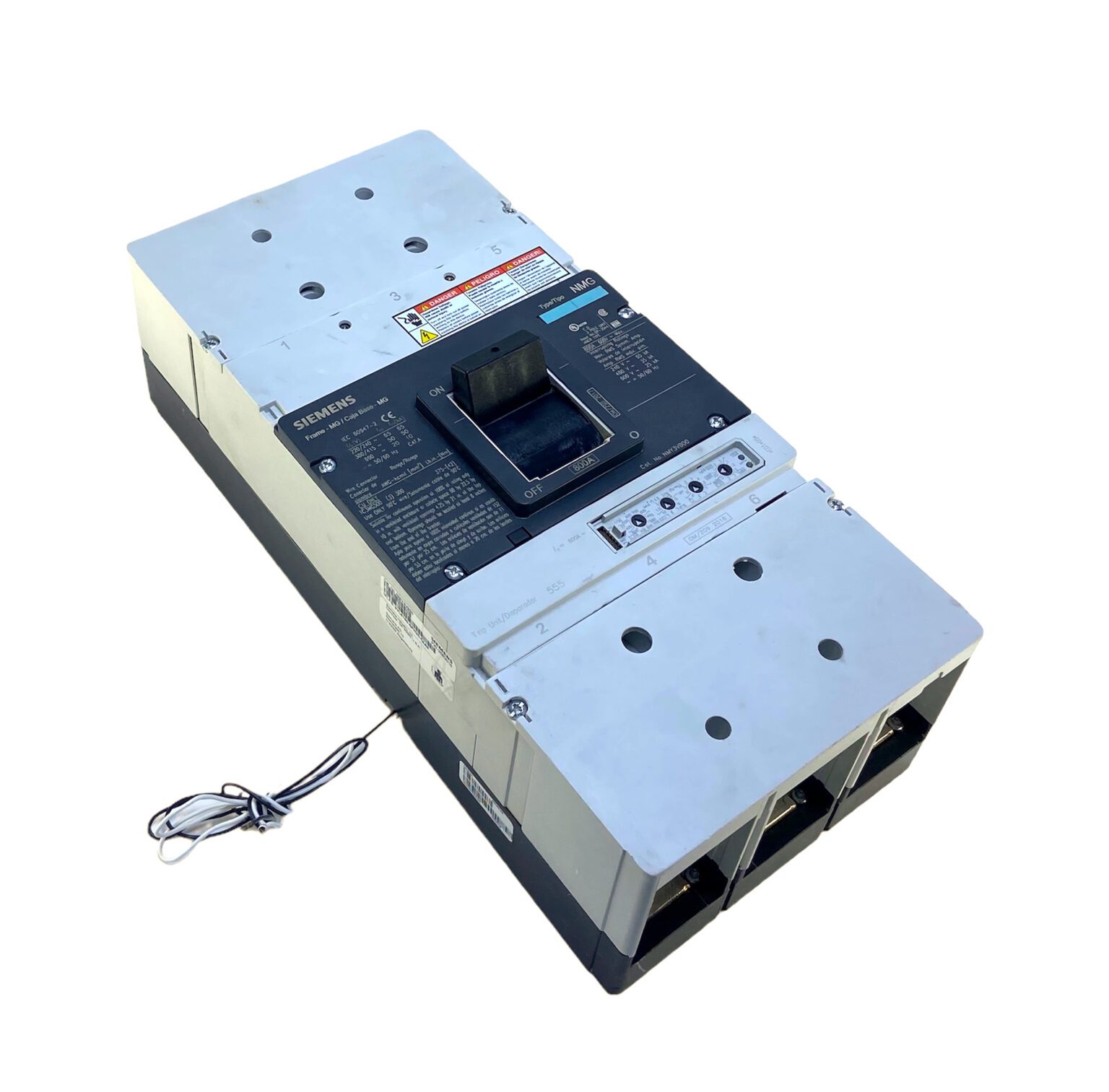 Siemens NMY3V800 NMG 3 Pole 800 Amp 600V Breaker w/LSI Trip Unit