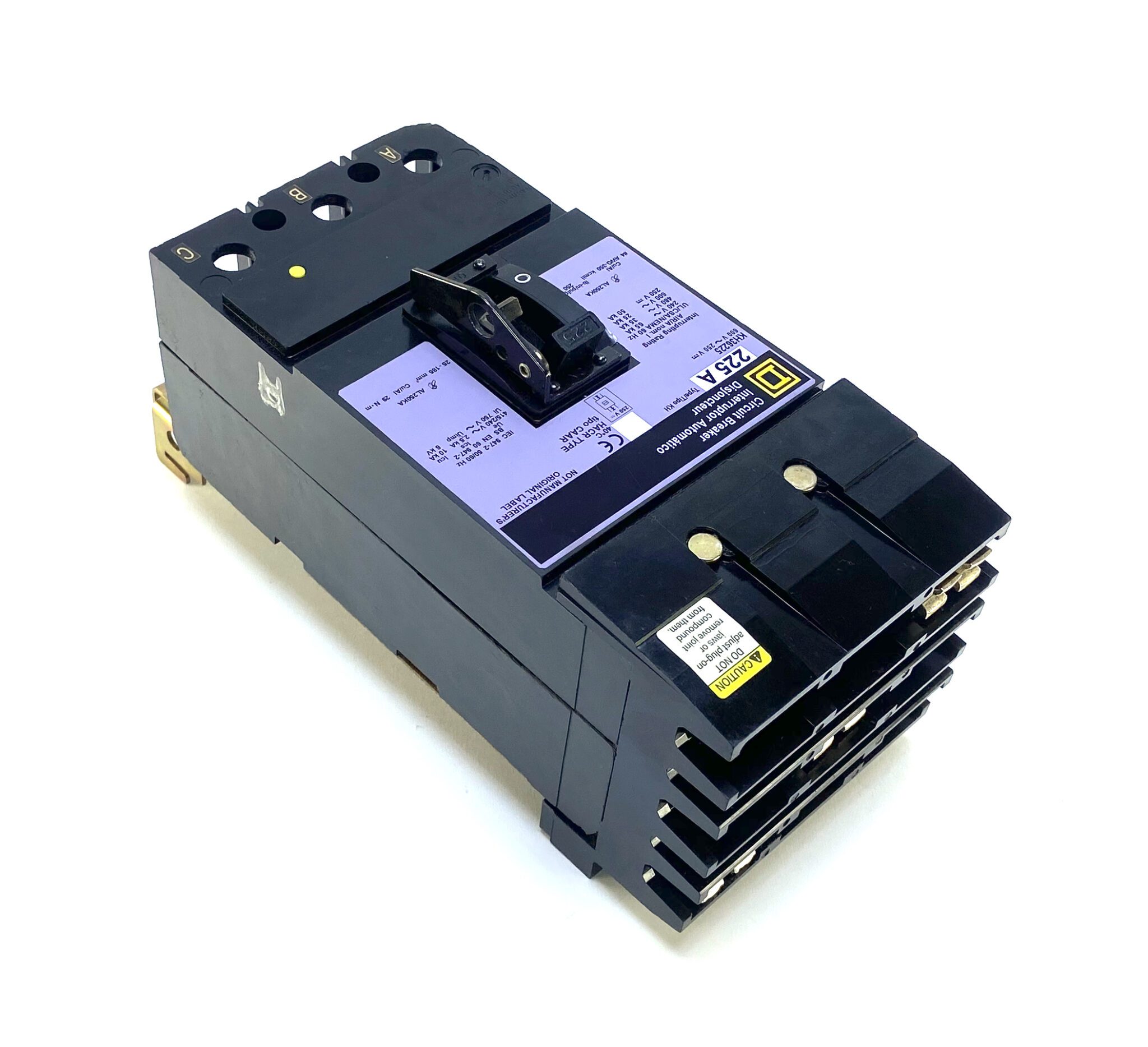 Square D KH36225 3Pole 225A 600Vac I-Line Circuit Breaker (CHIP)